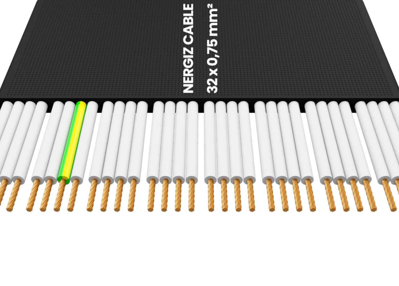 H05VVH6-F 32x0.75 mm2 Flat Flexible Cable | E-elevatorshop