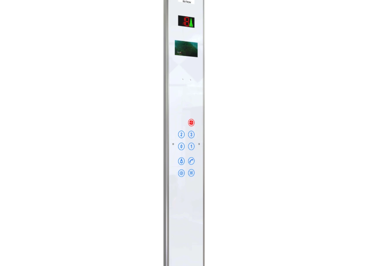 Touch Full Height (White Glass) COP | E-elevatorshop