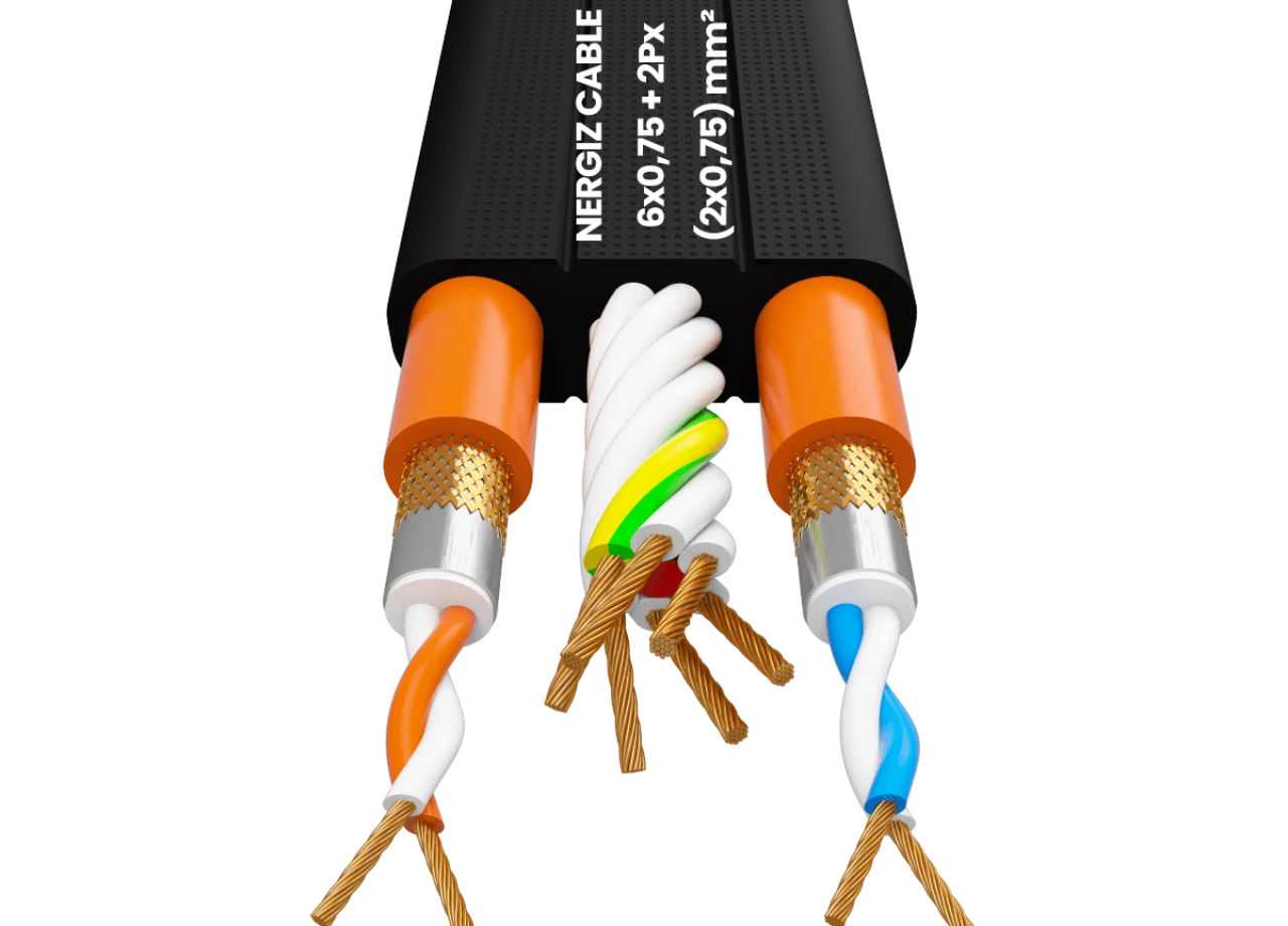 6x0.75mm2 + 2P(2x0.22)mm2 Elevator Shielded Twisted Flexible Cable | E ...